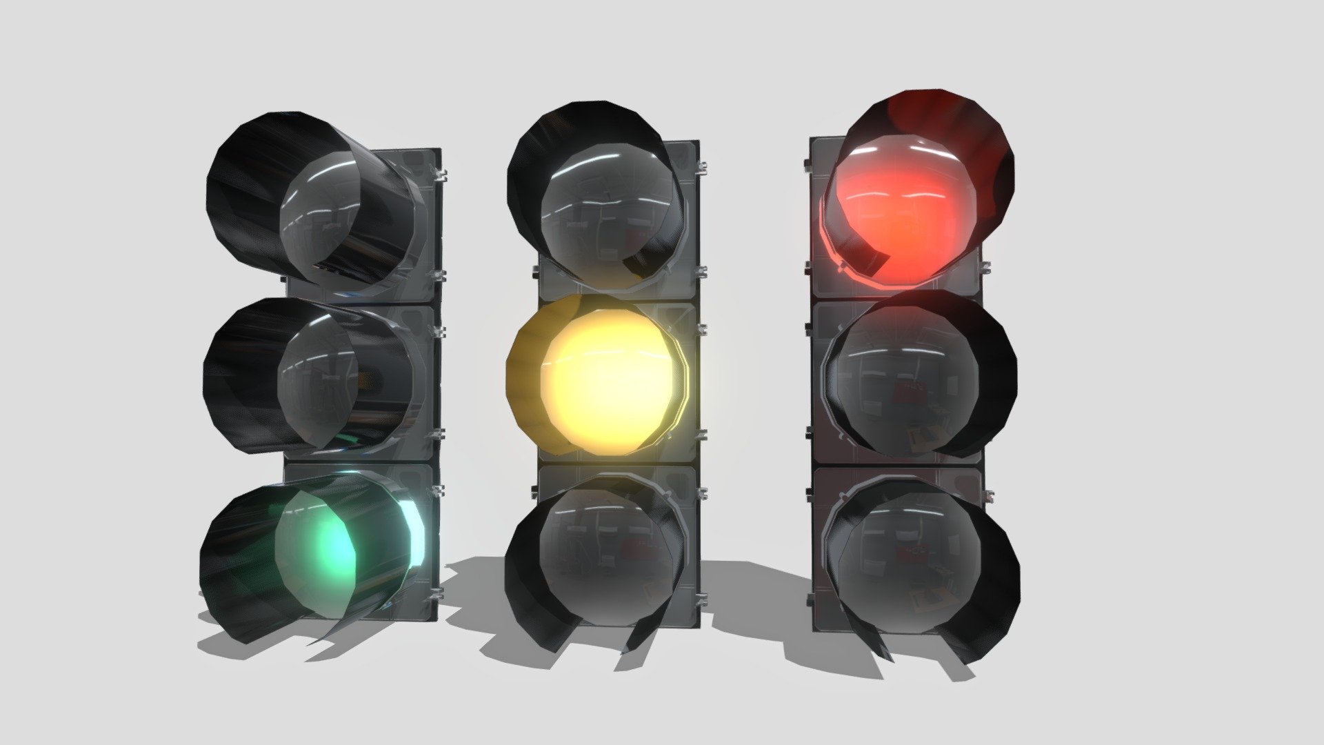 Intelight Traffic Signal Set - Download Free 3D model by Signalrenders ...