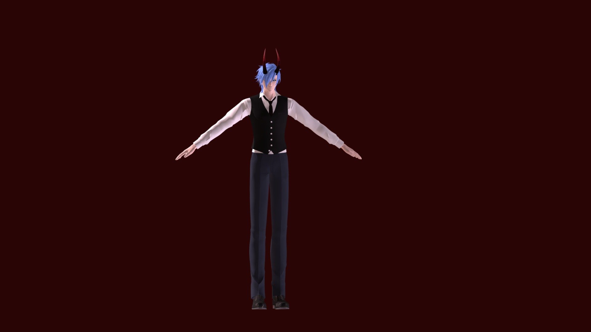 Demon in a Vest - 3D model by Deme (@chrisblum1983) [3b6ac27] - Sketchfab