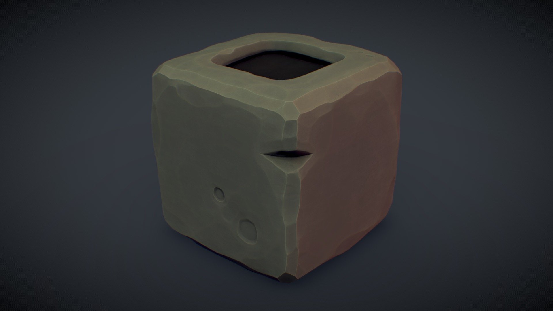 Cube World Stone Block 10 - PBR Series - Buy Royalty Free 3D model by ...