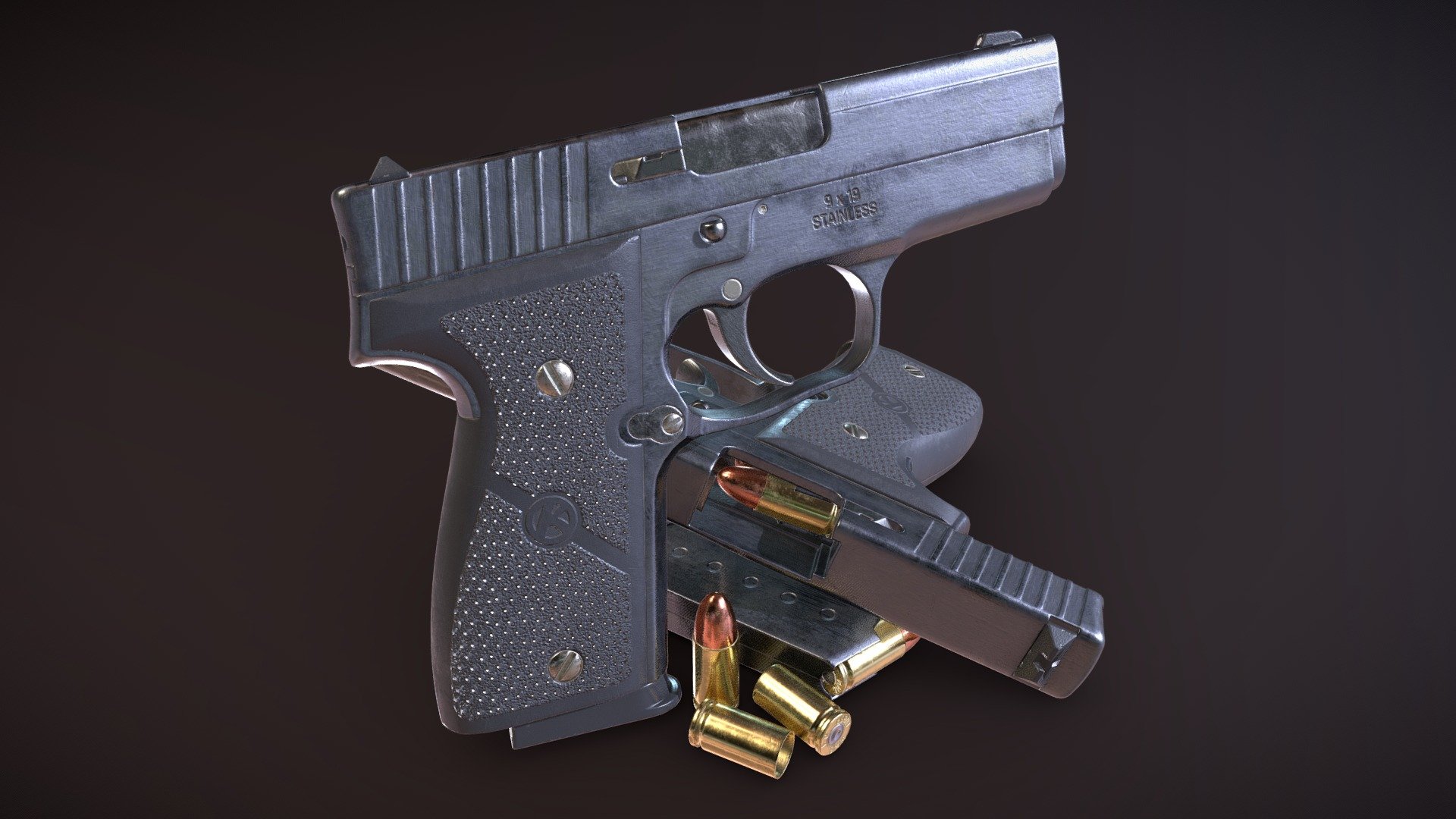 Kahr K9 - 3D model by insimm [3b6dffe] - Sketchfab