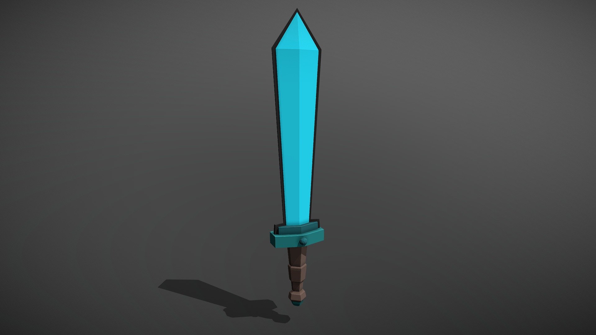 Diamond sword from some YouTube tutorial c: - Download Free 3D model by ...
