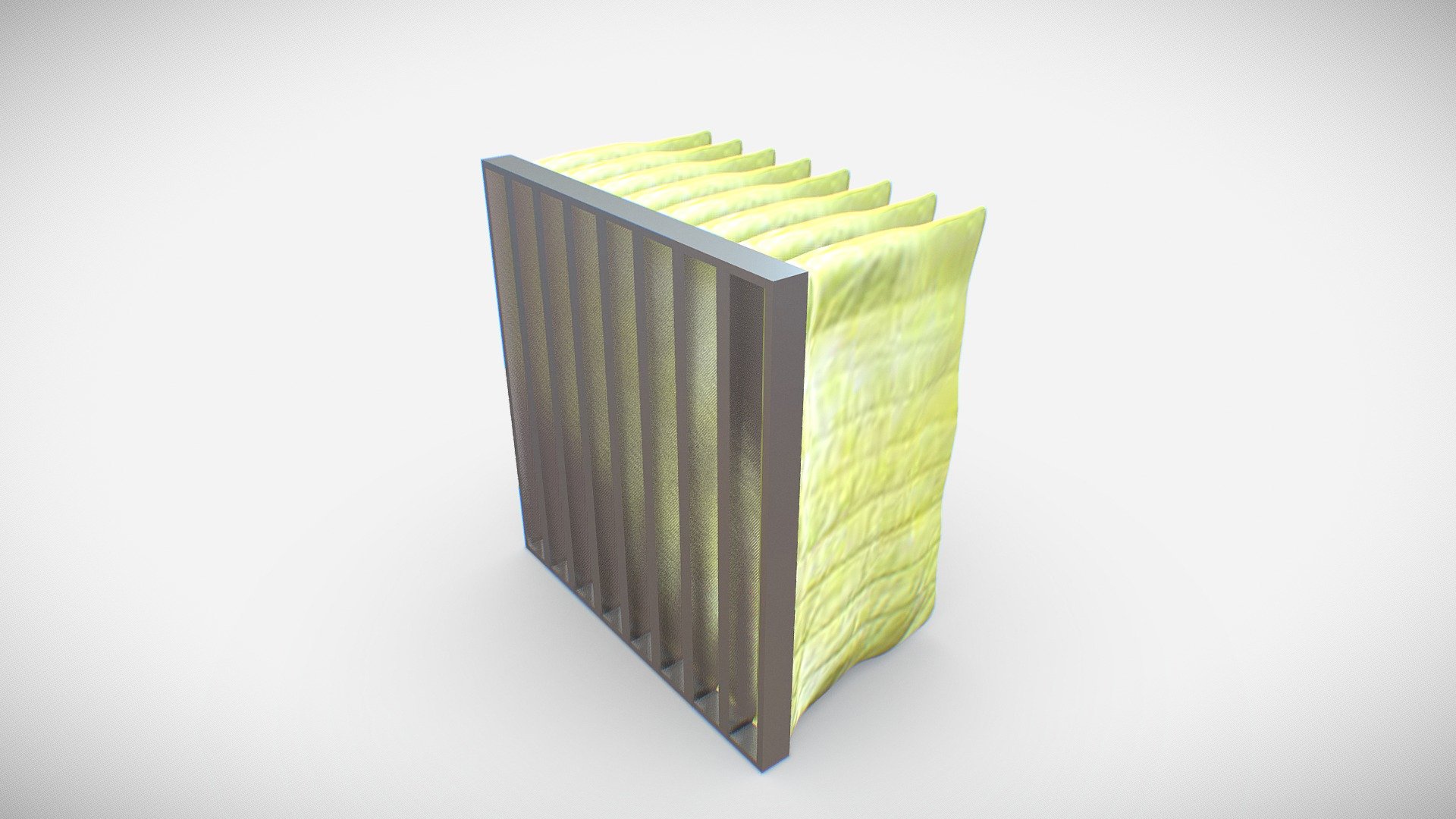26" x 26" x 15" - 95% 8 Pocket Bag Filter - 3D model by ...