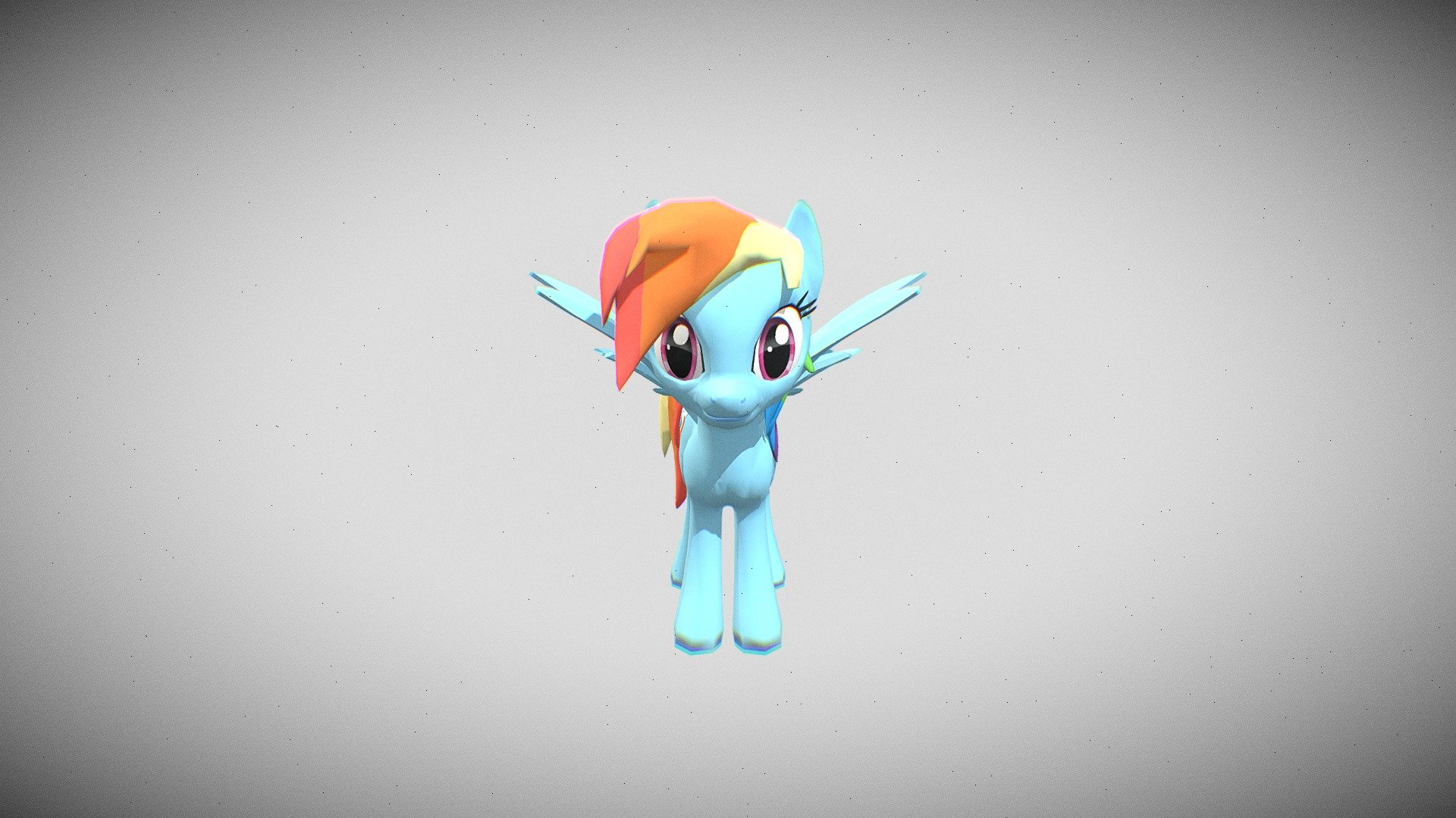 Rainbow-dash - 3D model by Romashka (@fake123456789101100) [3b7097e ...