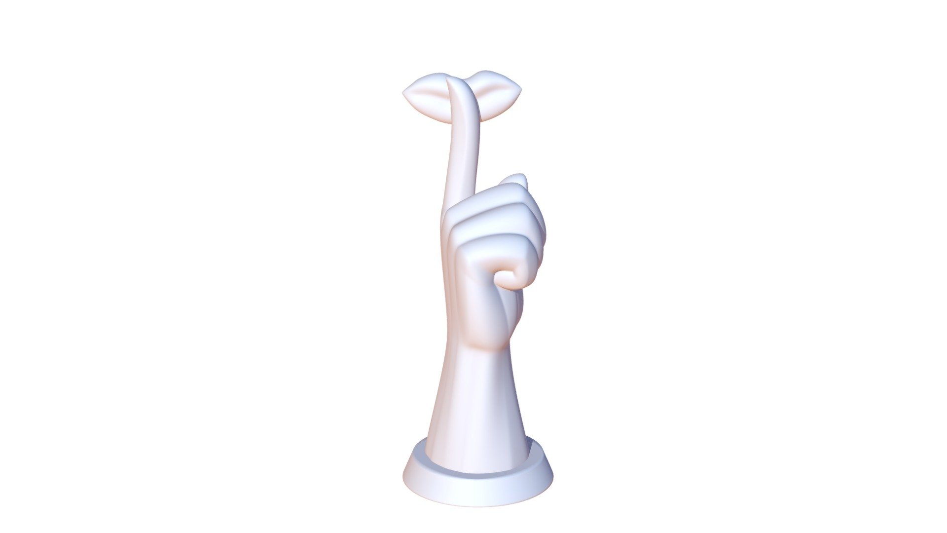 Silence Sign - 3D model by MaRaT [3b76932] - Sketchfab
