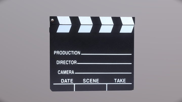 Clapperboard 3D models - Sketchfab