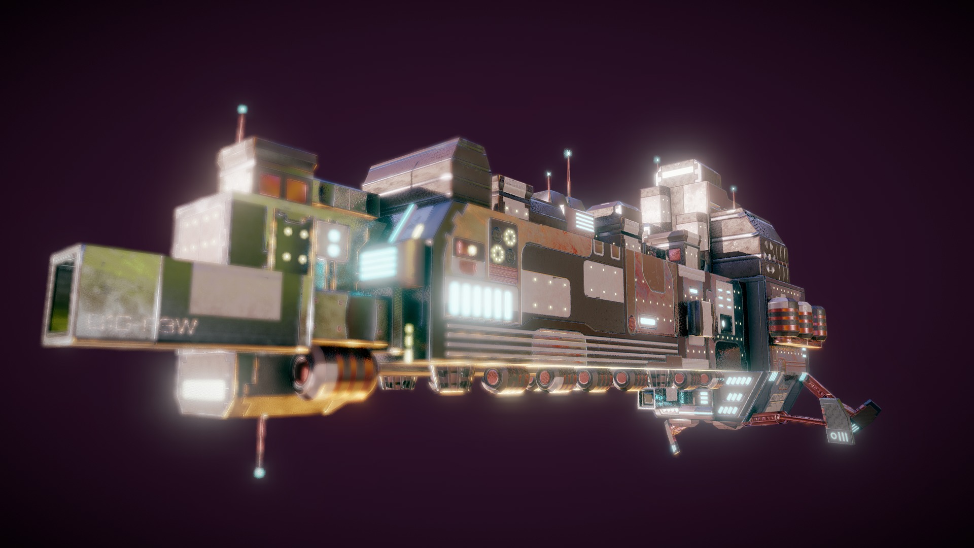 Galactic Ship - Download Free 3D model by JanaCabrera (@maxguardior ...