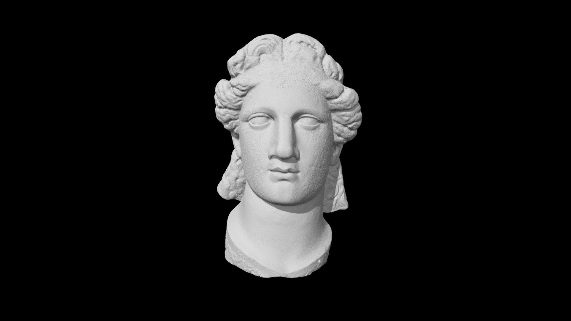 Head of a colossal male god - 3D laser scan - 3D model by Grant Cox ...