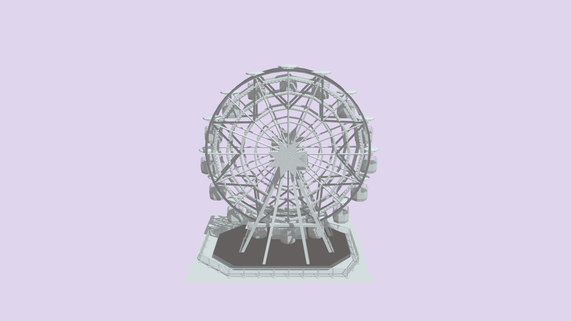 Ferris wheel - 3D model by minitriana (@Tri_art) [3b7d1d8] - Sketchfab