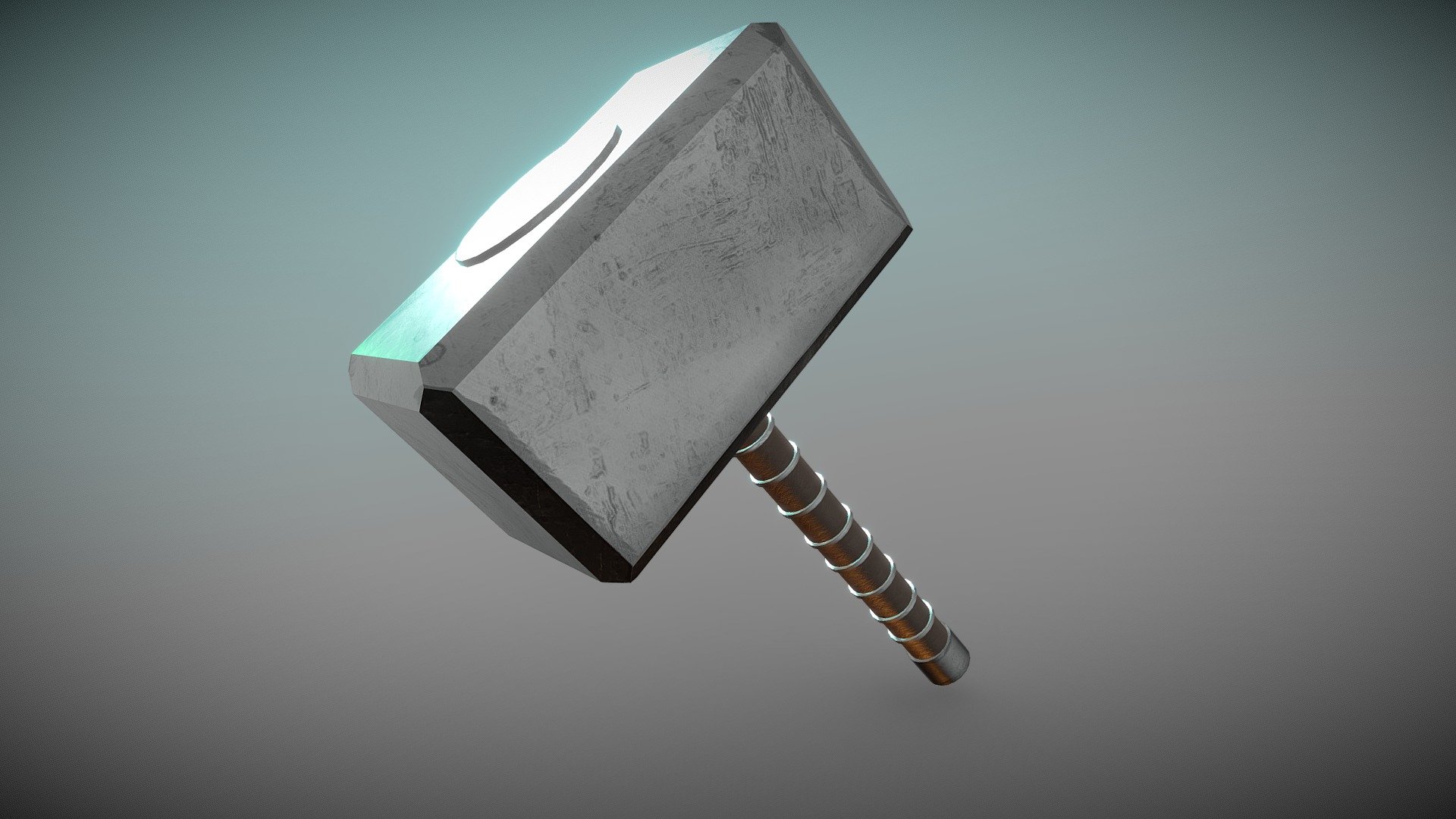 (Low poly) Thor's Hammer - 3D model by Alisha (@AlishaBegum) [3b7d2e4 ...