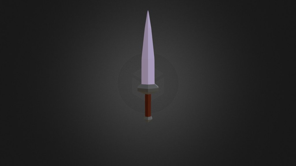 LowPoly | Weapons | Small Dagger - 3D model by ScienceHerWay [3b7d678 ...