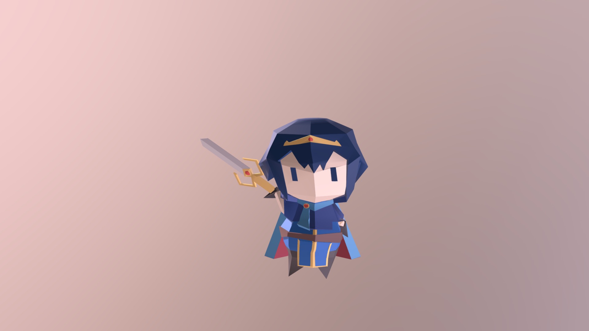 Marth Animation - 3D model by Alan.Ye [3b7dd1b] - Sketchfab