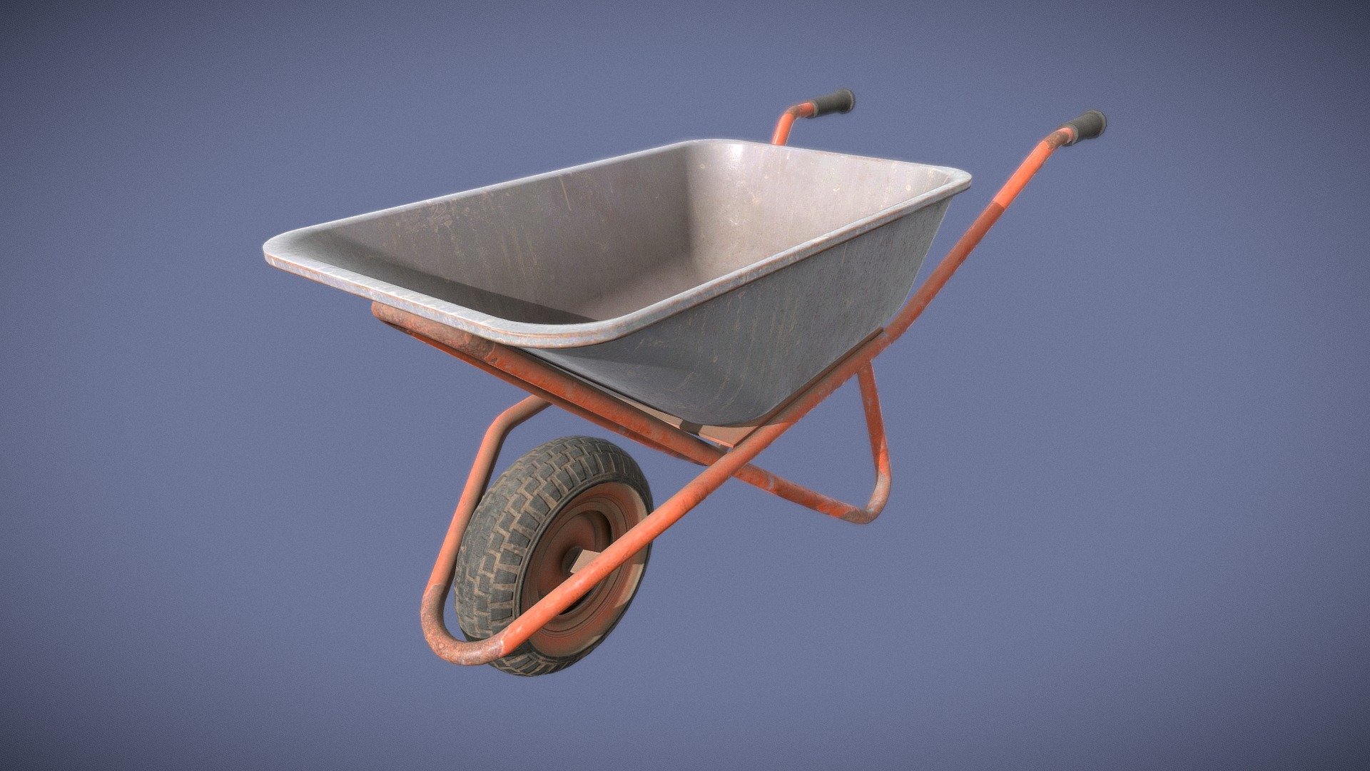 Wheelbarrow - 3D model by bilyavska.lyudmila [3b8098e] - Sketchfab