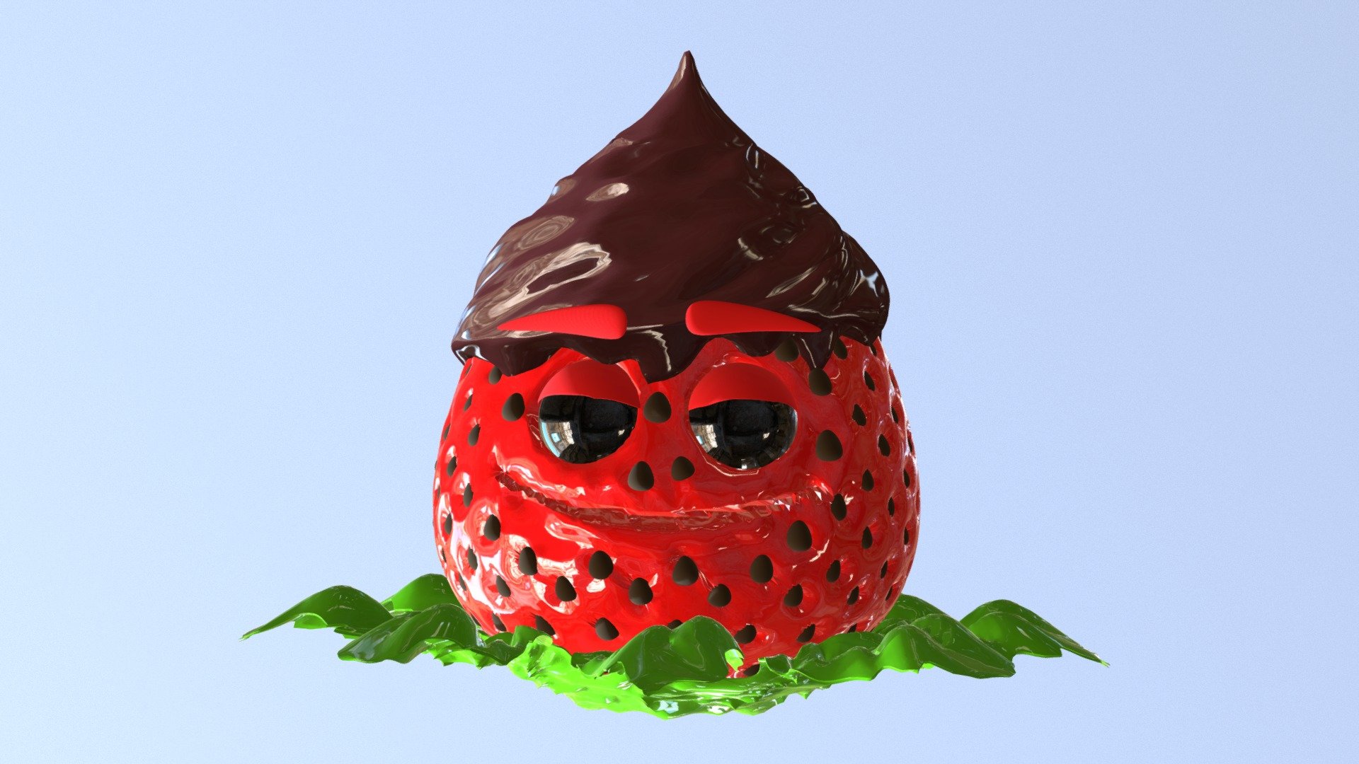 Demonic Strawberry - 3D model by Kerrie_Graham [3b80dfa] - Sketchfab