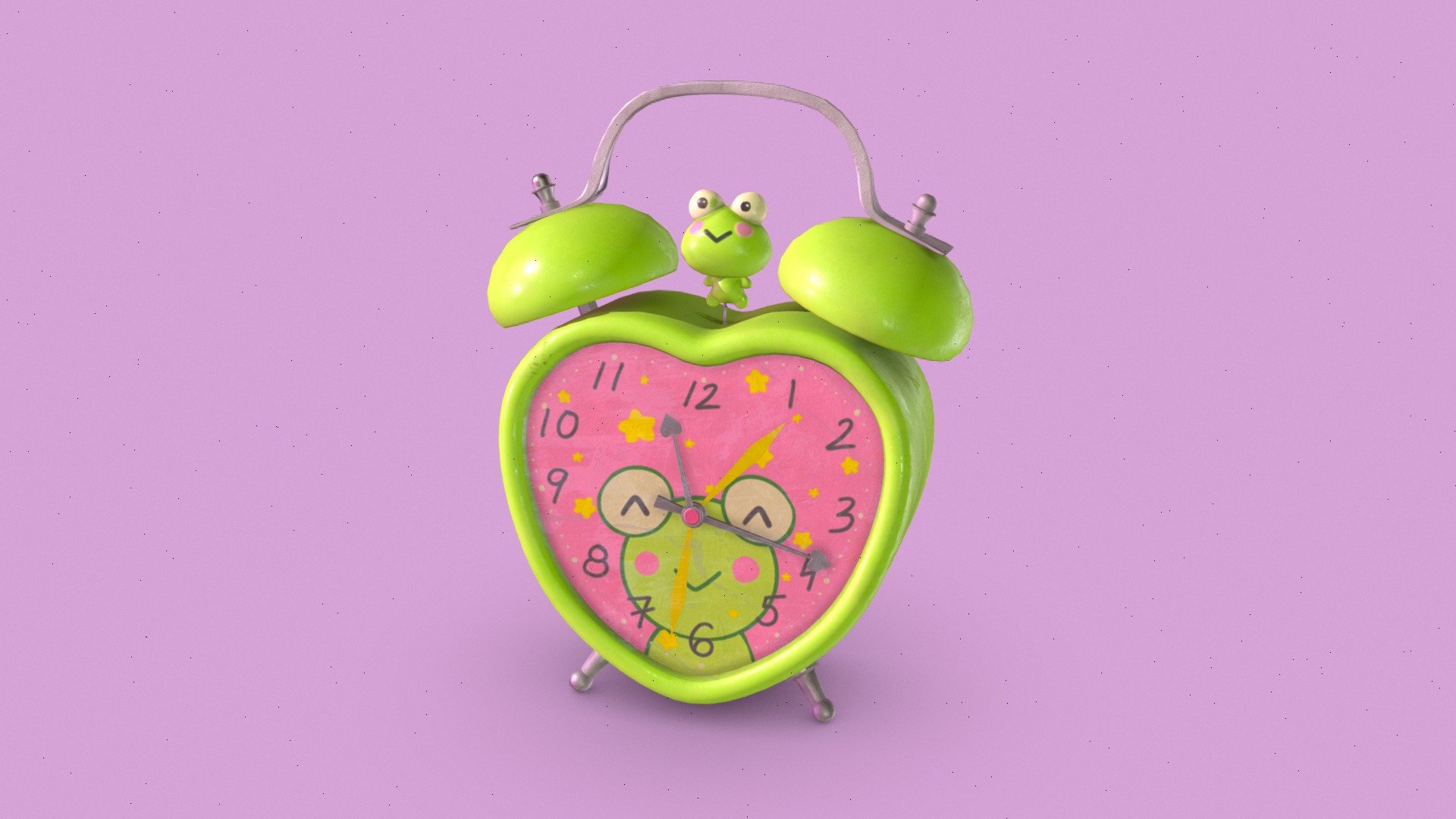 Frog Alarm Clock - retro asset, game-ready - 3D model by vv3ronika ...