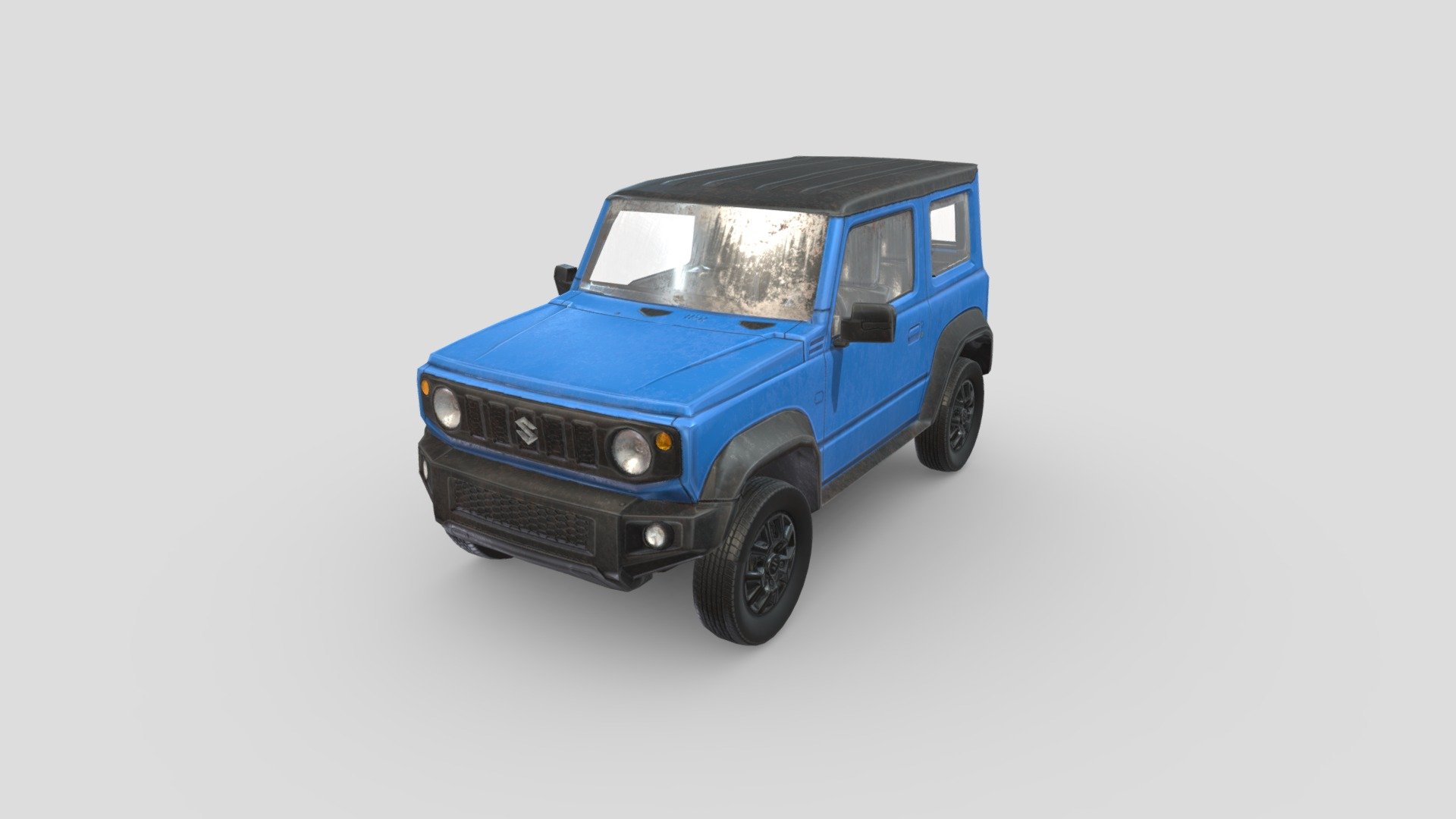 Low Poly Car: Suzuki Jimny Sierra 2019 Blue - 3D model by ROH3D ...