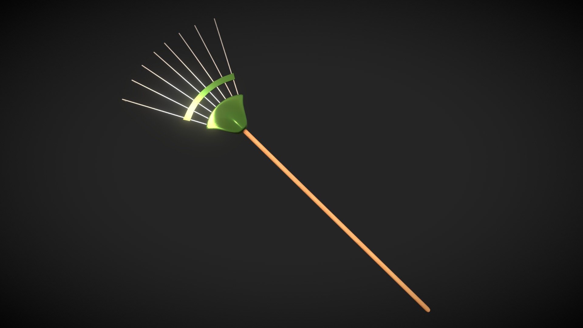 Garden Rake - 3D model by spooneystone [3b88004] - Sketchfab