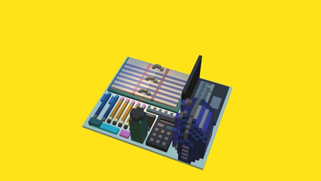 School Supplies - 3D model by Maker Moose (@mastr.m00se) [3b881c5 ...