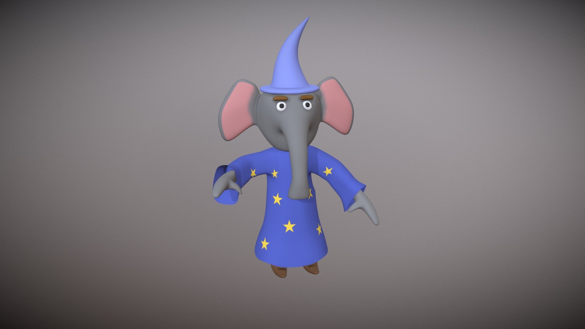 Elephant Wizard - 3D model by isaaccarpenter [3b88836] - Sketchfab