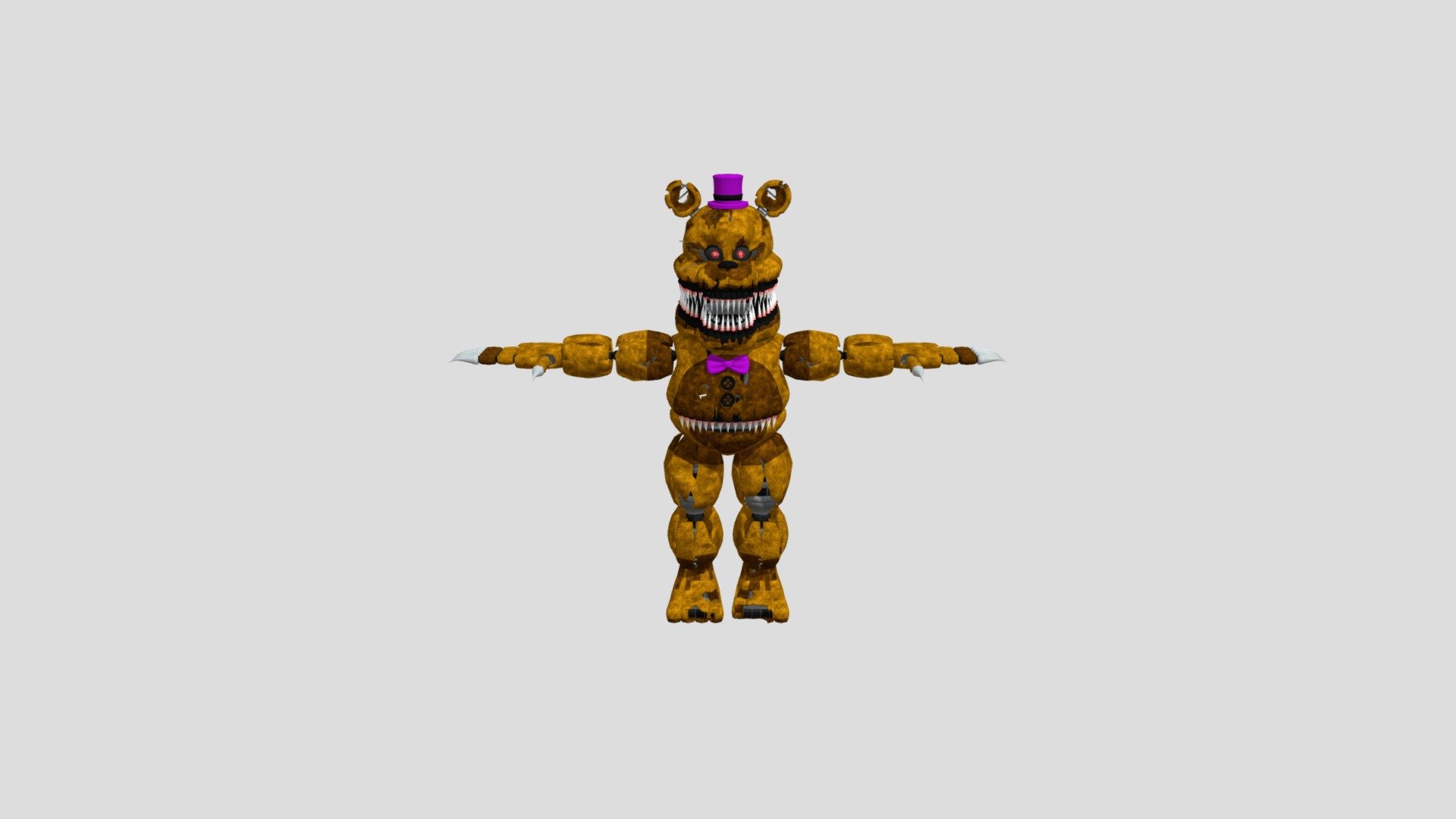 Splinks Nightmare Fredbear FNAFSFM1 - Download Free 3D model by ...