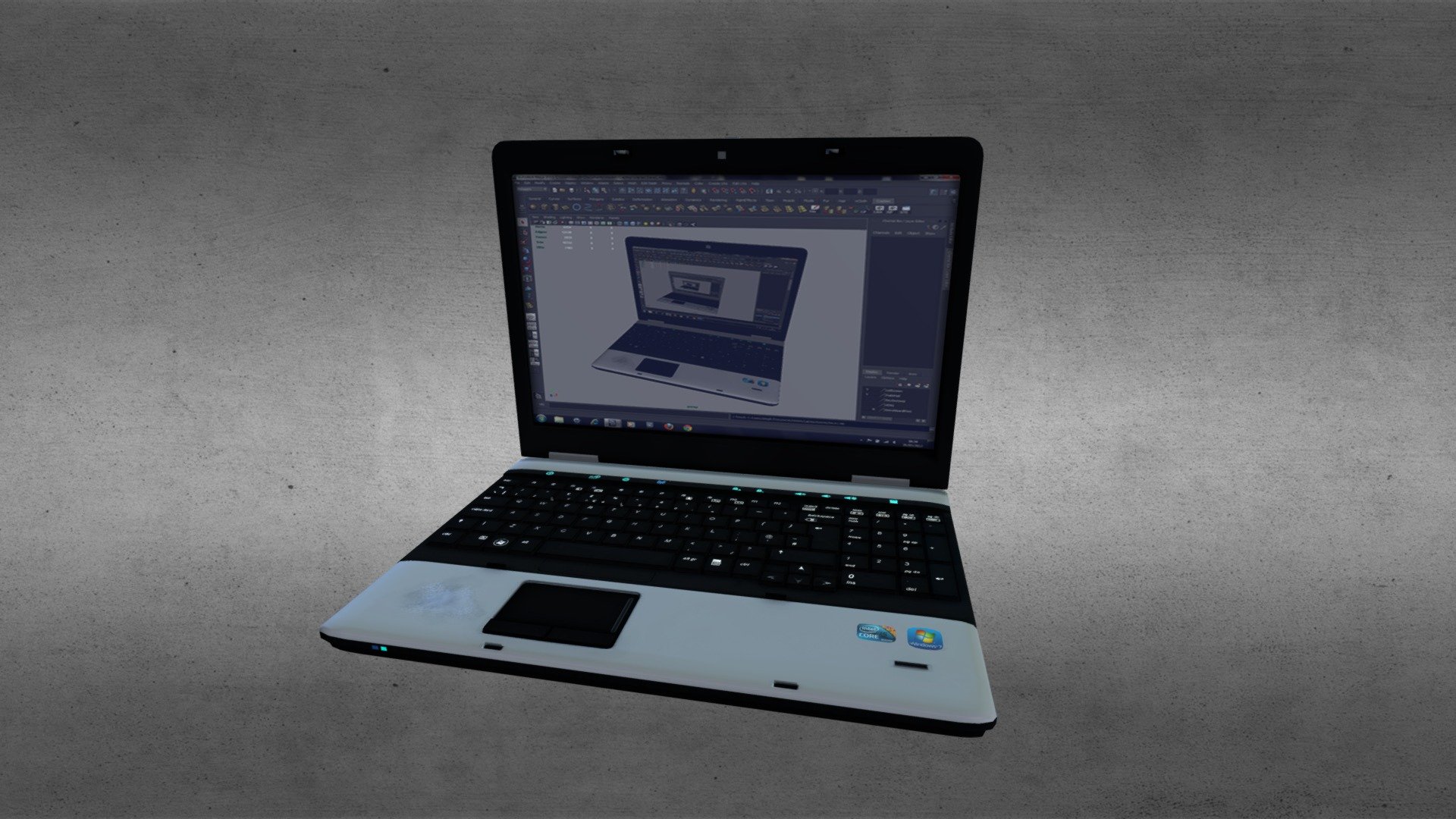 Laptop 001 - 3D model by Aleg8r [3b88f7a] - Sketchfab