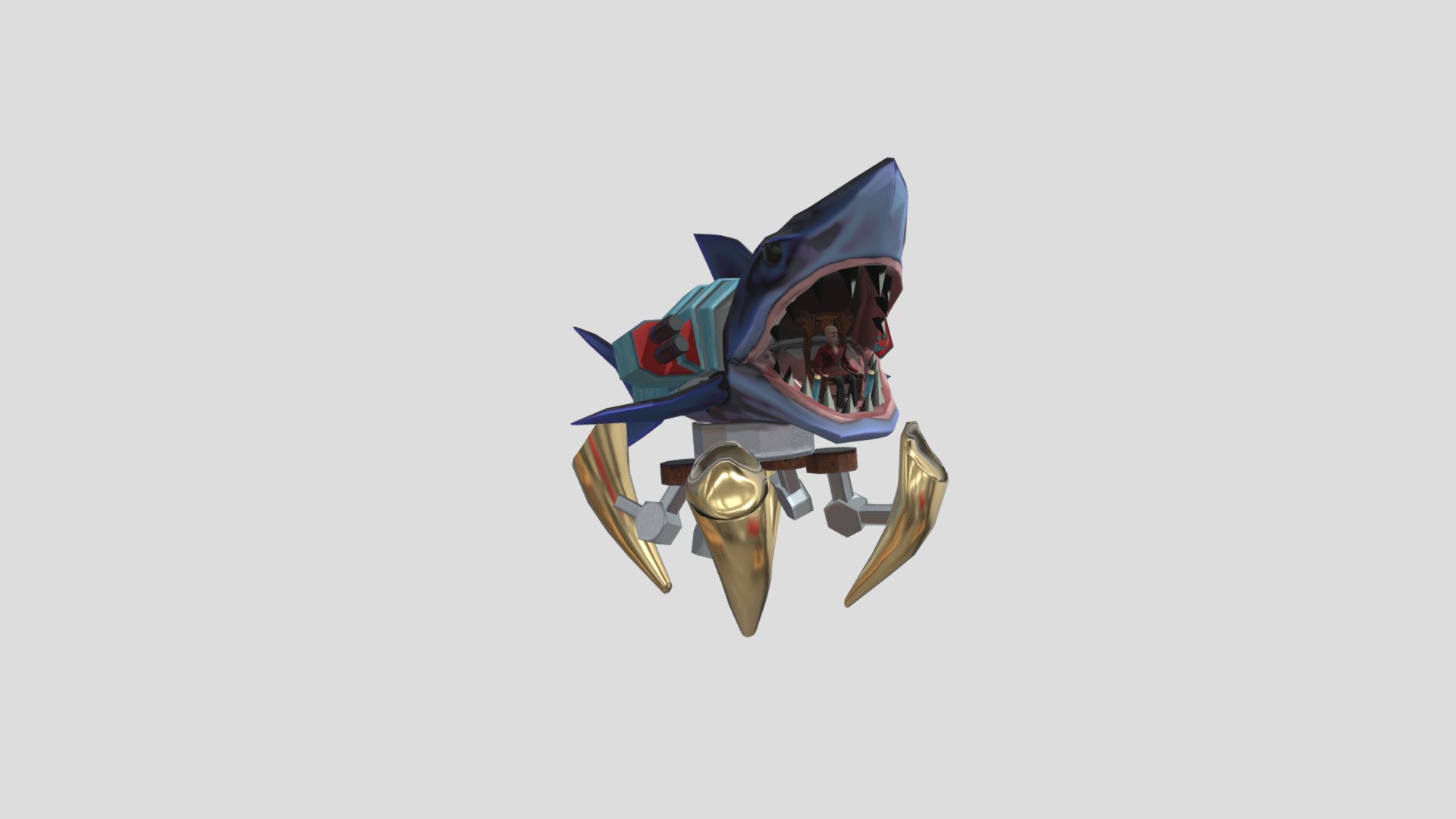 MechaShark - 3D model by juliamonteith [3b8a3f7] - Sketchfab