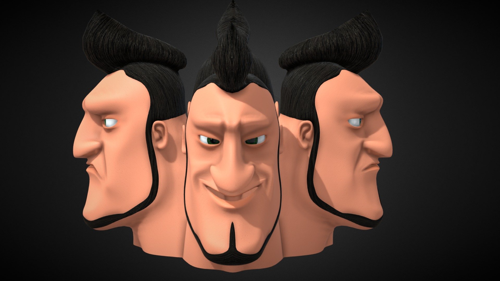 Character Head Strongman - Download Free 3D model by shakiller [3b8dee4 ...
