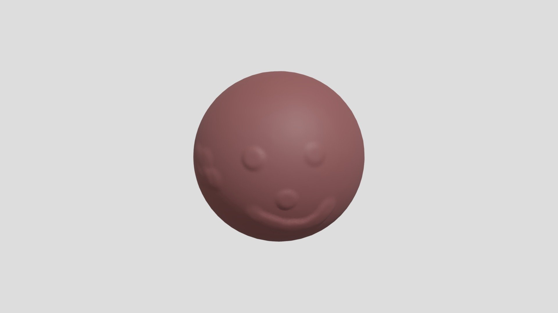 a smile face ball - 3D model by 322140joslynn [3b90fcb] - Sketchfab