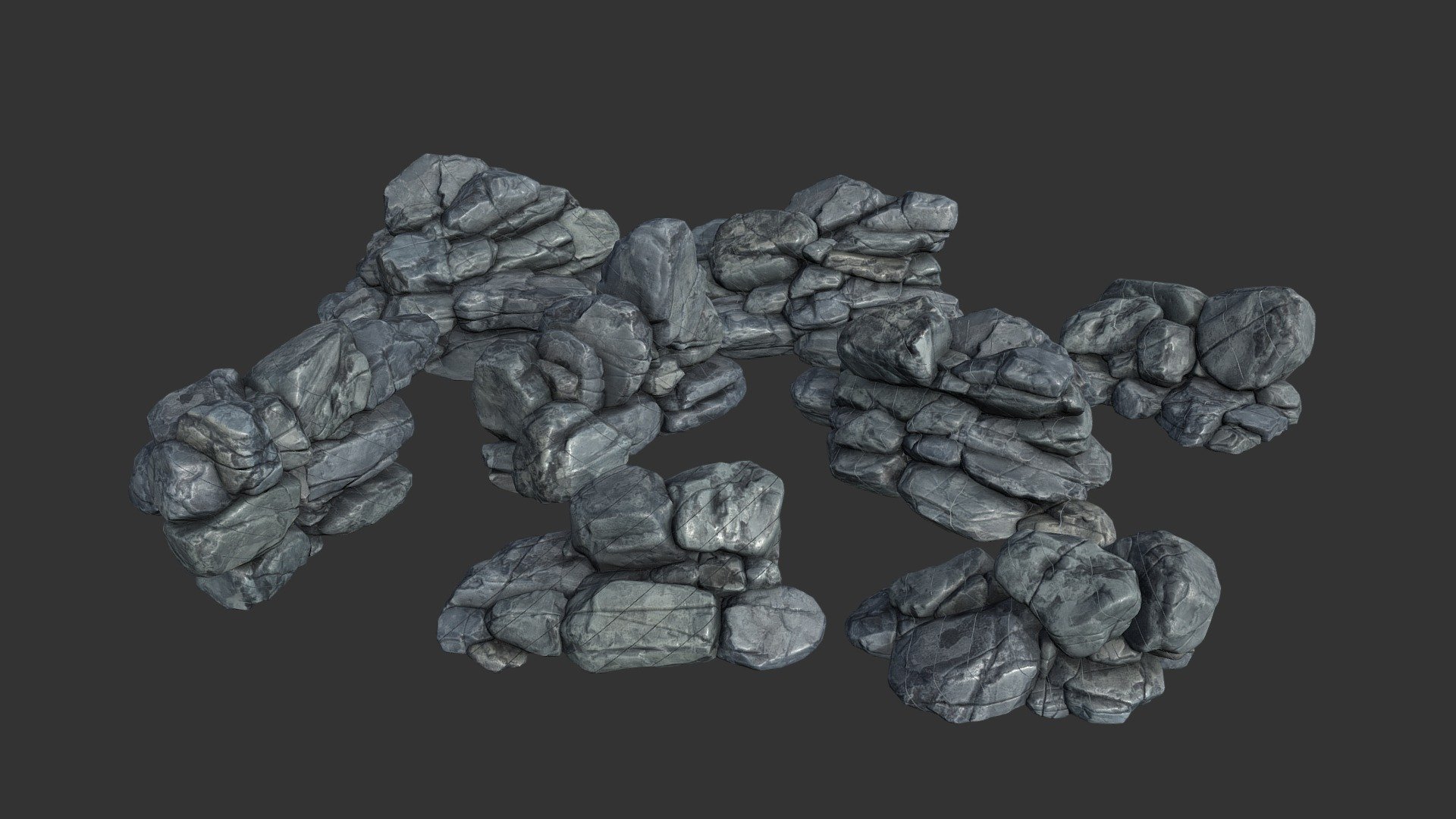 Low poly Boulder Rock 230418 - Buy Royalty Free 3D model by Mega 3D ...