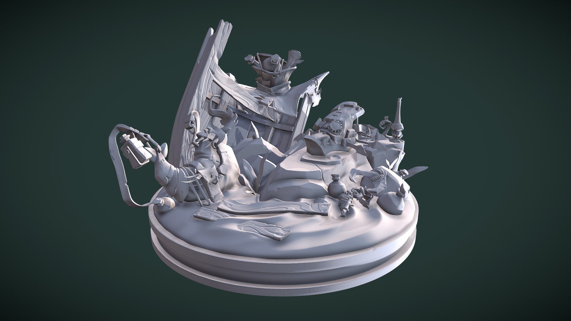 The Sunken Alchemist - Adventurer's Camp - 3D model by Vivien Siemers ...