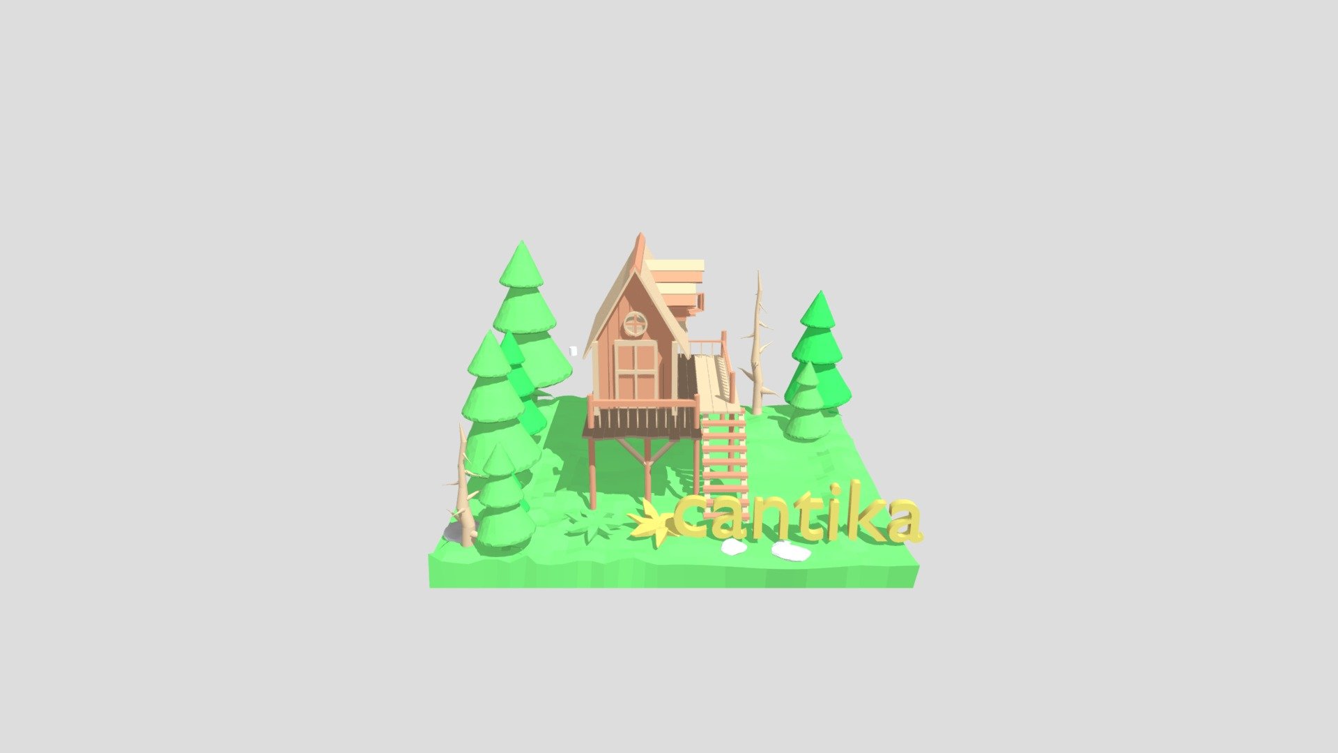Rumah Cantika-lampu FBX - Download Free 3D model by djseeta [3b980c1 ...