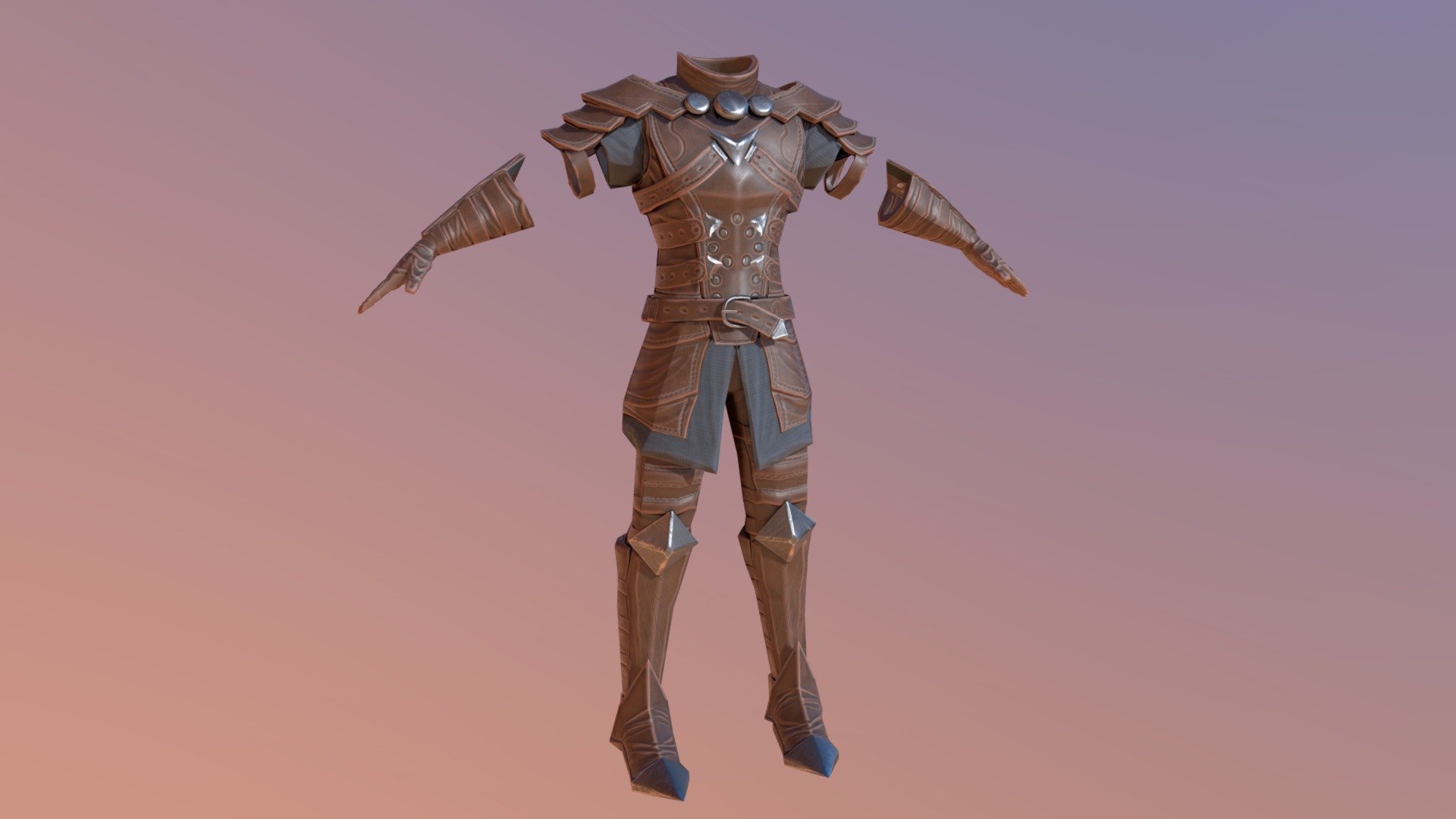 Leather Armor - 3D model by Medji [3b982ce] - Sketchfab