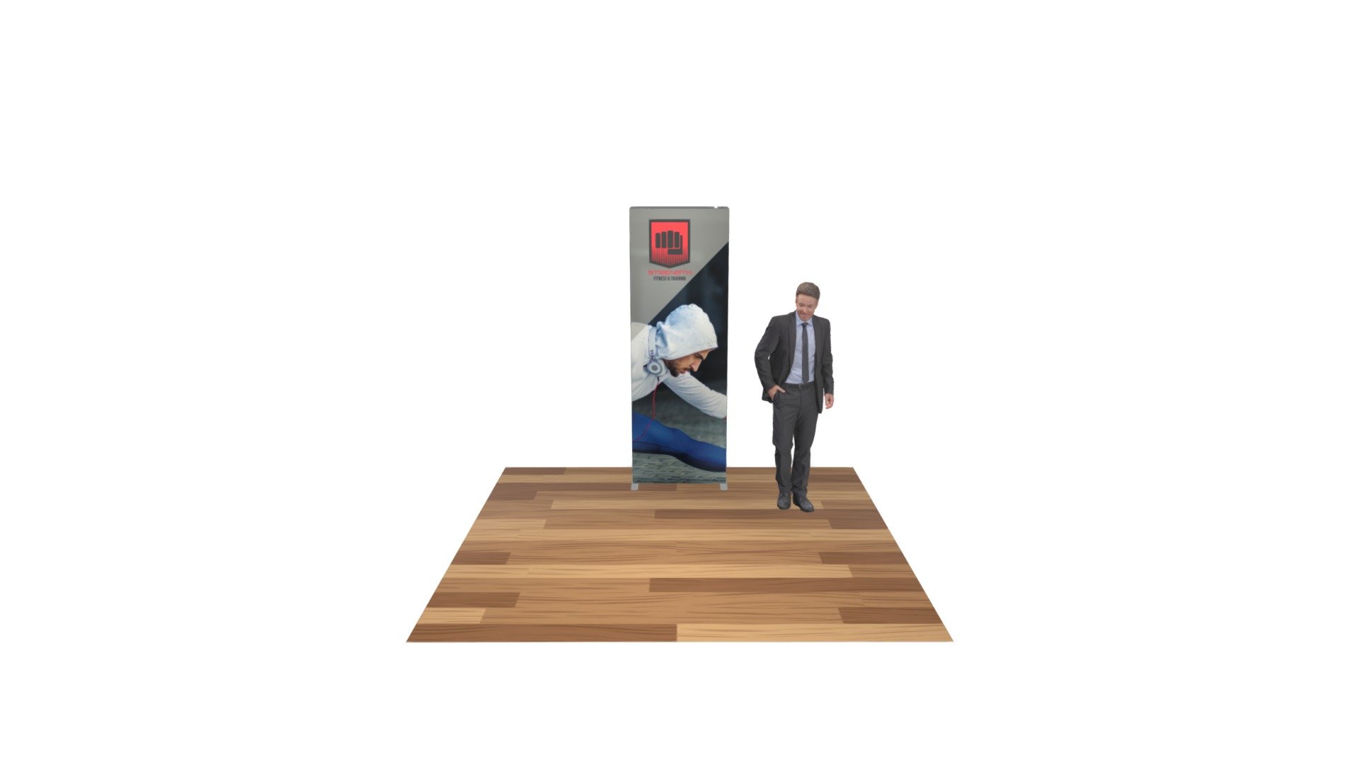 Lumiere 1x3 Double Sided Backlit Display - Download Free 3D model by ...