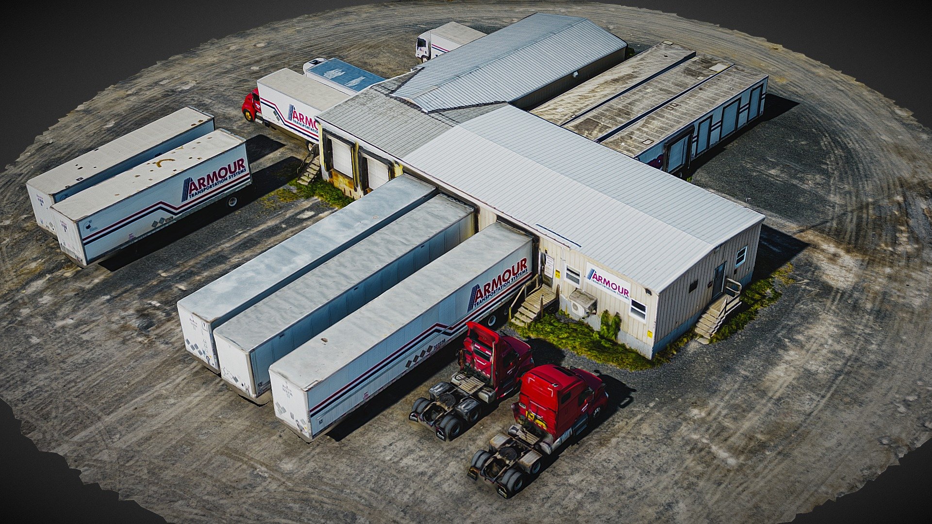 Trucking Business Dispatch Warehouse - Download Free 3D model by Air ...
