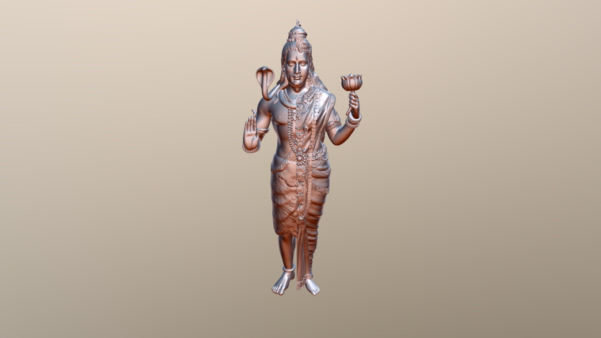 Shiv Parvati Standing Posture - 3D model by 3D Print World Pvt. Ltd ...