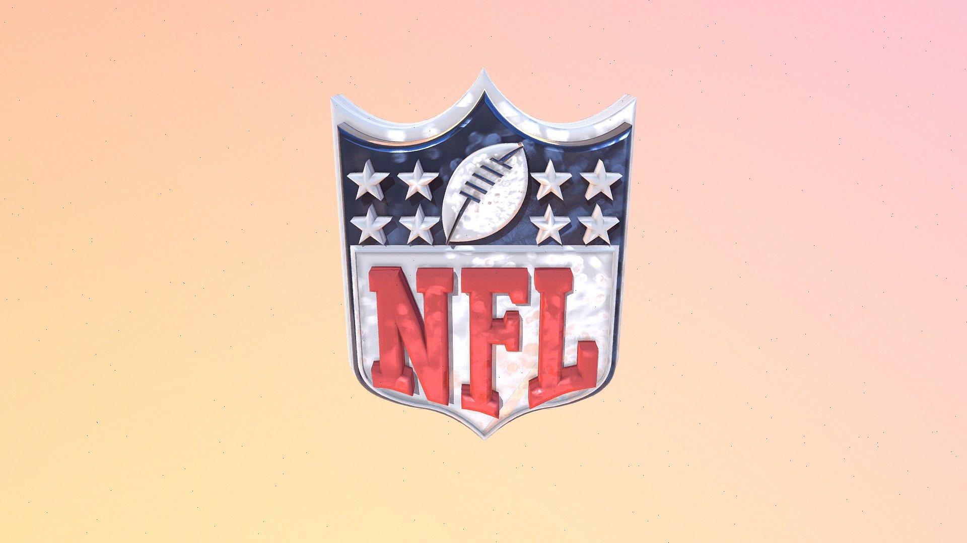 logo nfl web - 3D model by johagaletz [3b9b675] - Sketchfab