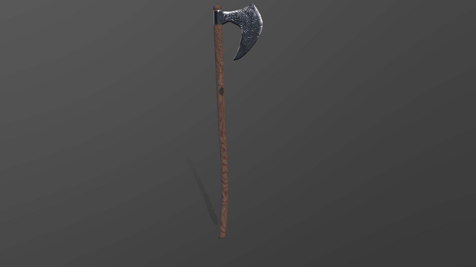Ornate One-bladed Battleaxe - Download Free 3D model by ...