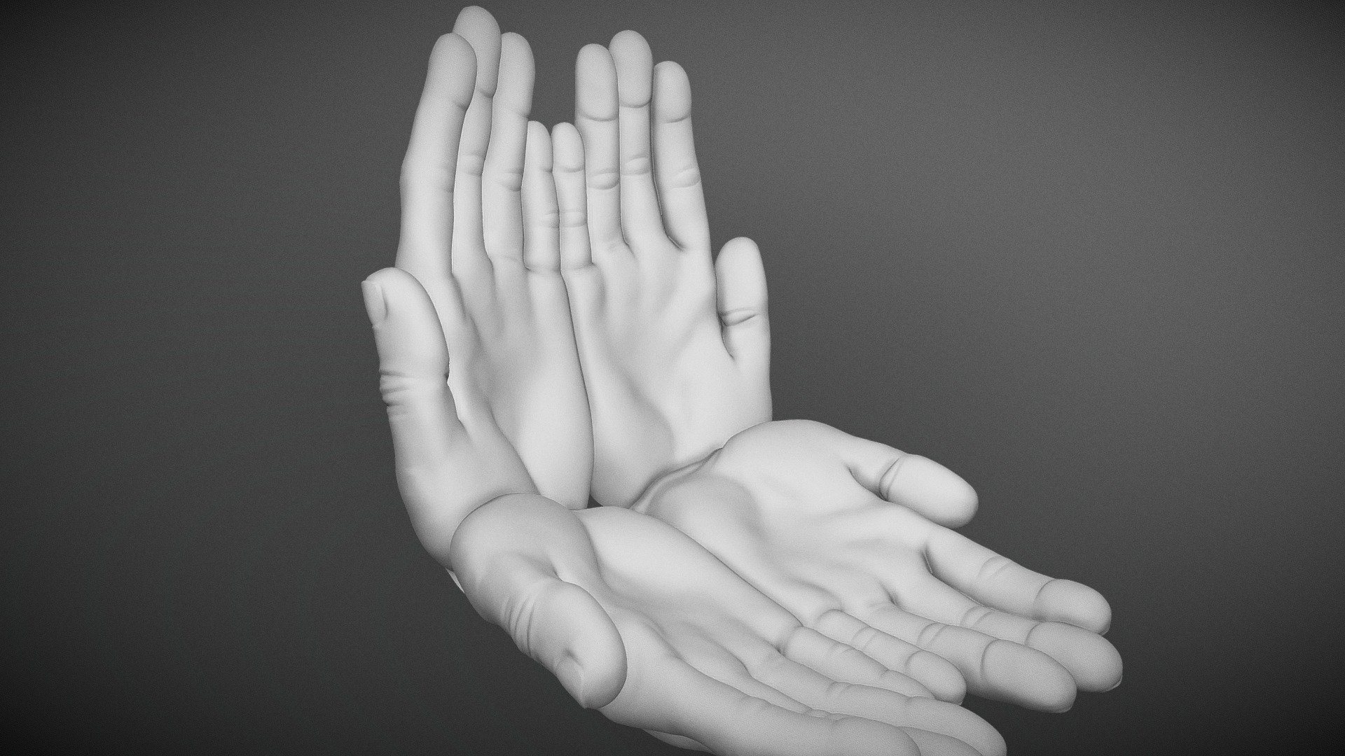 Hand 3d print - 3D model by Mikle (@cgamit786) [3ba0821] - Sketchfab