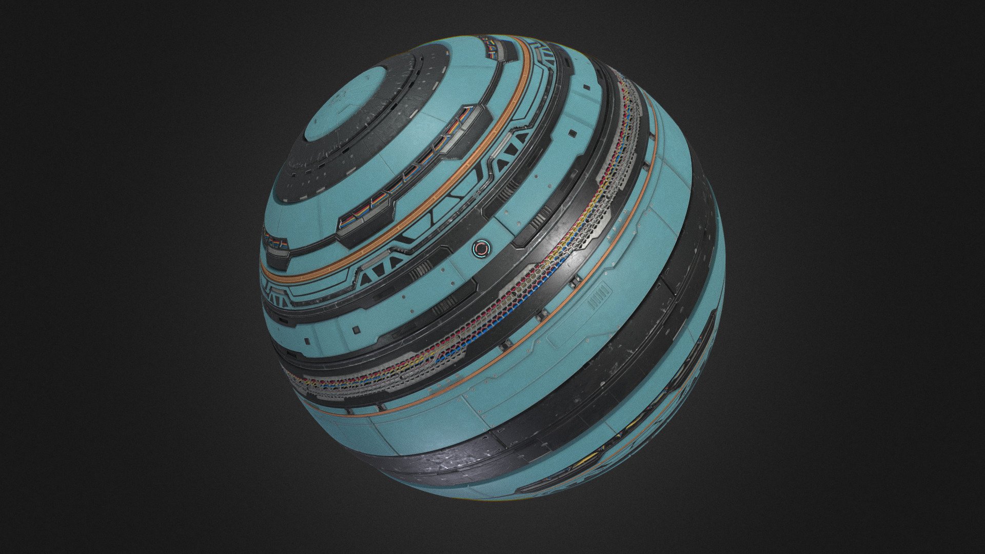 Scifi Trim Sheet Panels Texture 001 Ver2 - 3D model by Zippy ...
