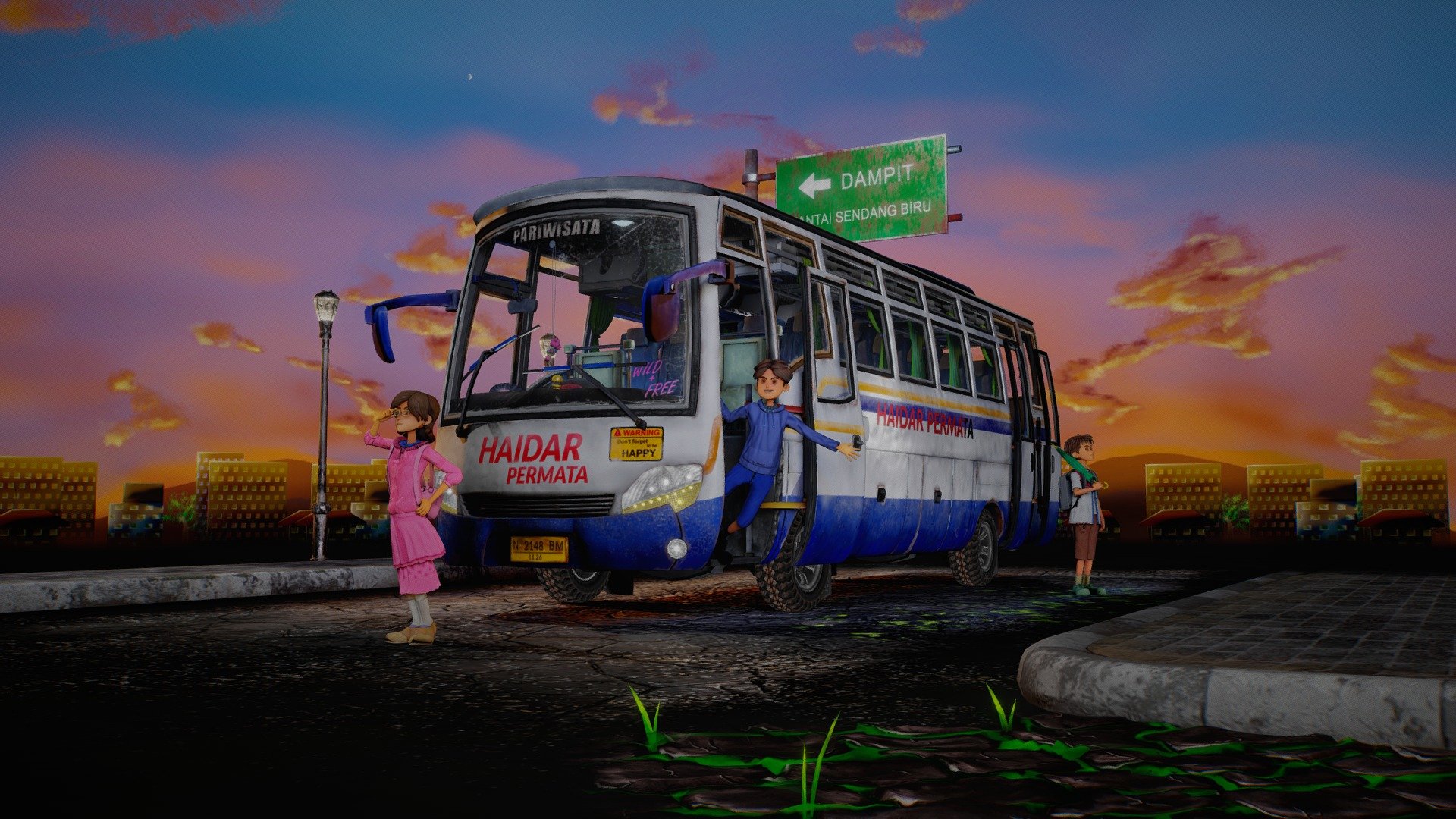 80s Tour Bus - 3D model by Adyn Haidar Syahputra (@adynhaidar) [3ba0d77 ...