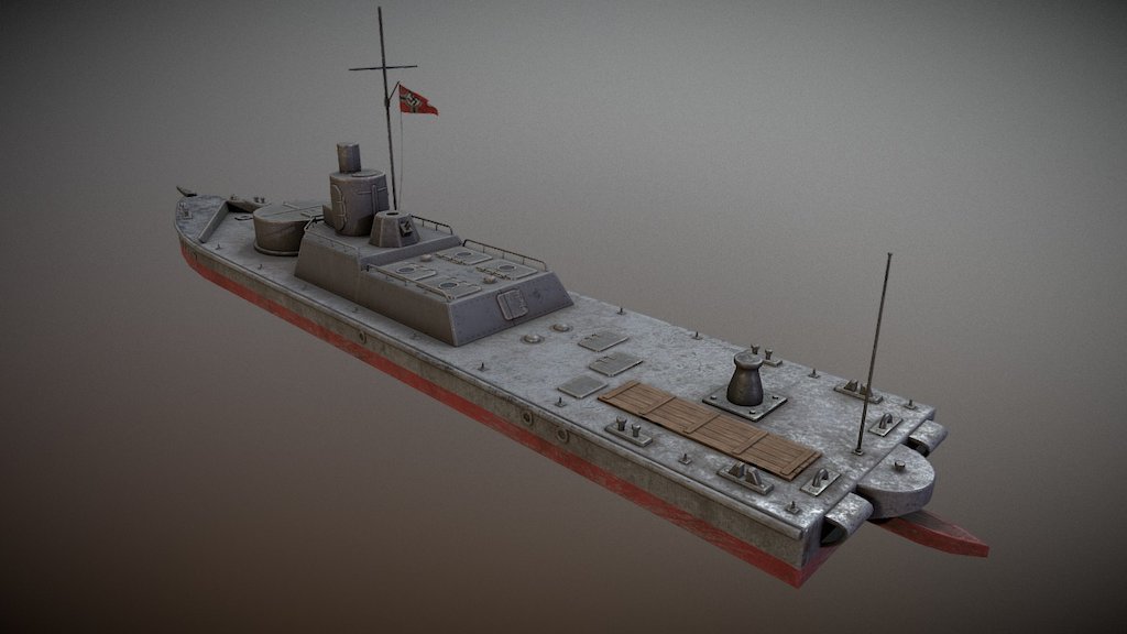 ORP Nieuchwytny - 3D model by kentozdr [3ba1466] - Sketchfab