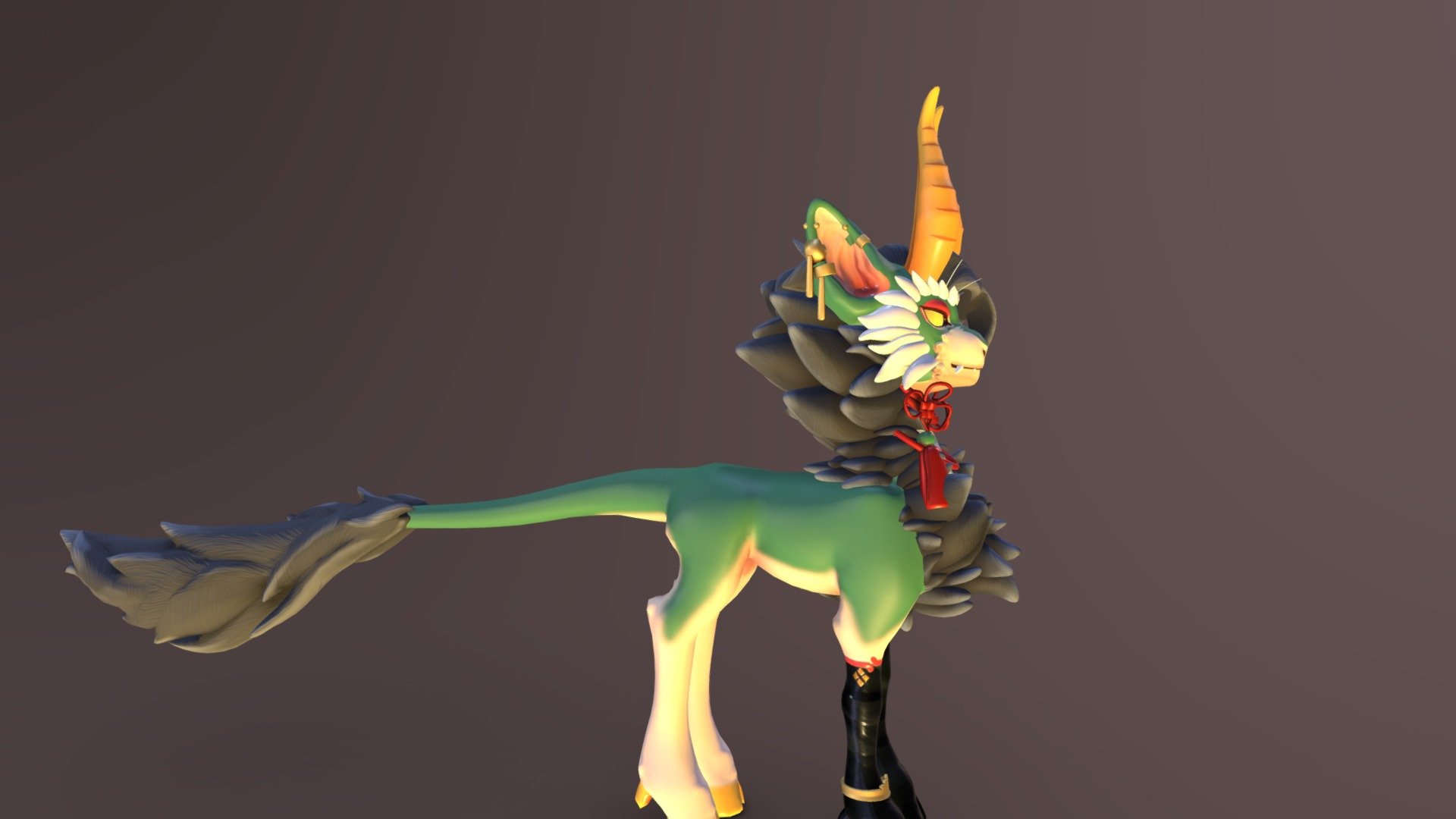 Kirin Pony Style From KuroBlood - 3D model by Lucia Criscuolo (@Neruth ...