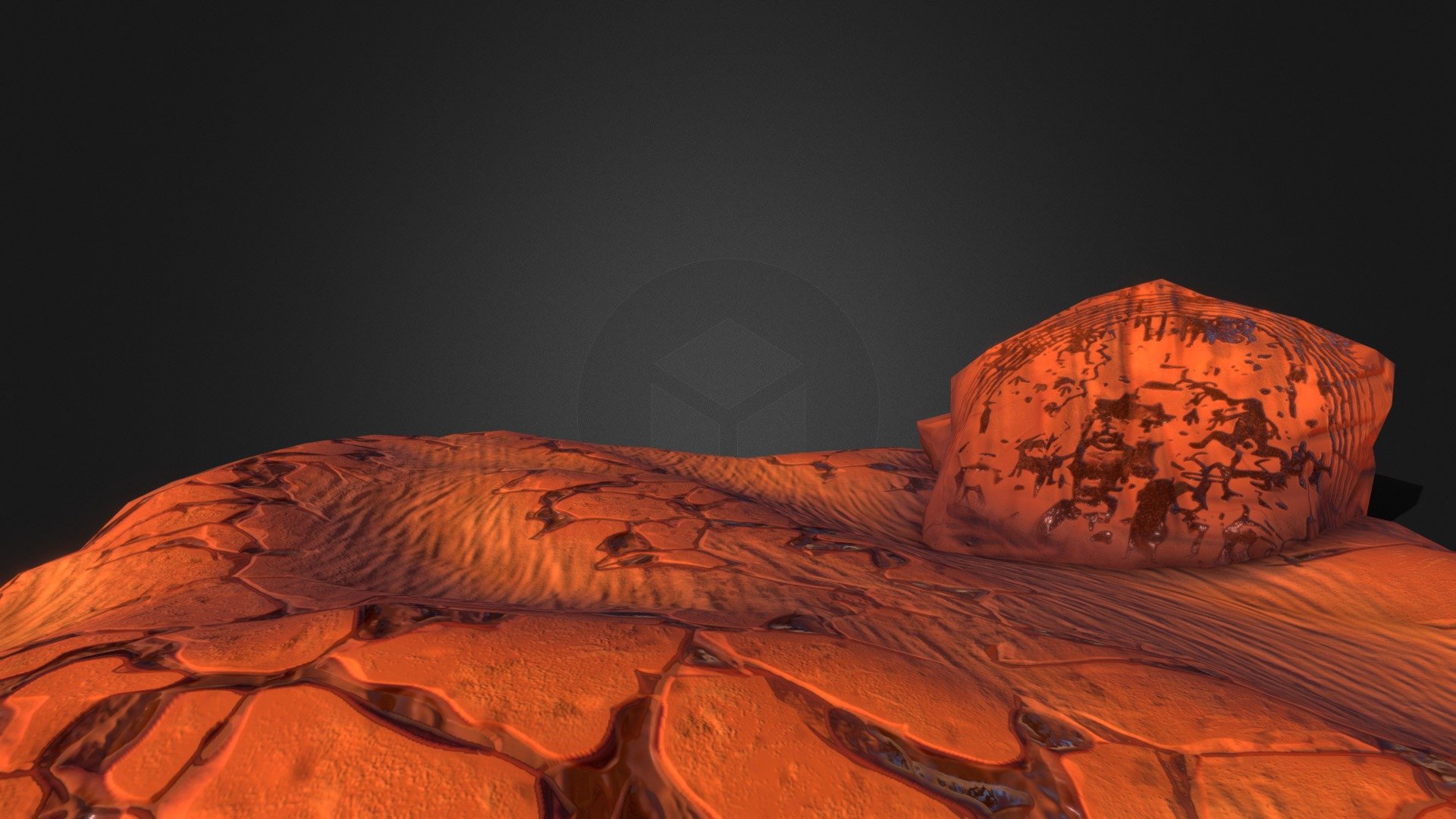 Red Rock Desert Texture Assignment - Download Free 3D model by ALA ...