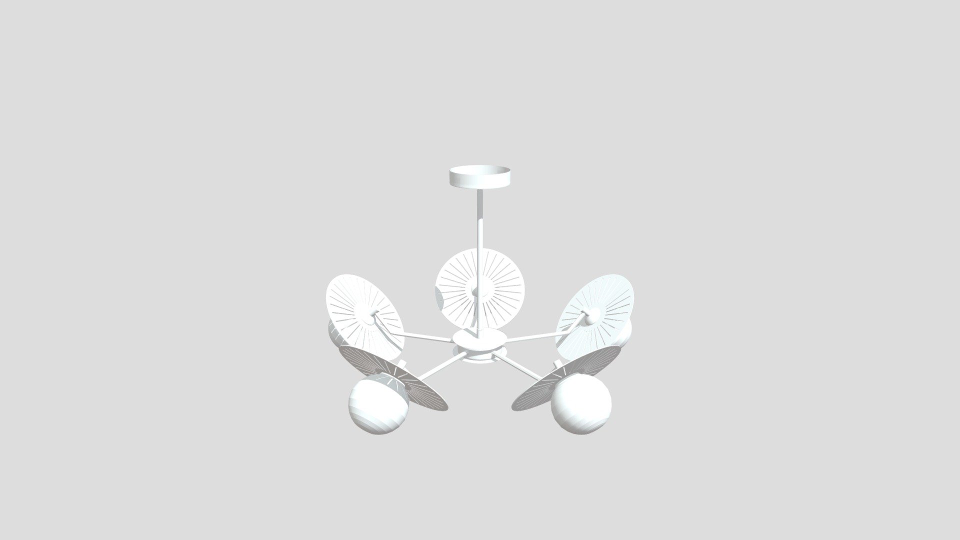 Галогеновая потолочная люстра Favourite - Download Free 3D model by Lu ...