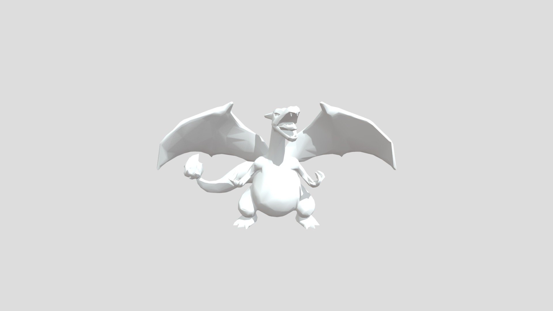 CHARIZARD LOW POLY - 3D model by C3D 3D Printing (@johnuae3d) [3ba9dc0 ...