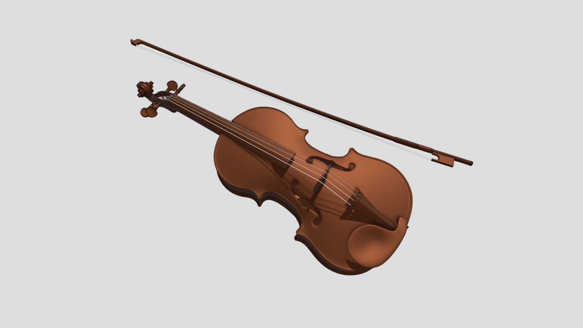 Violin (High Poly) - 3D model by garry_strange [3baaa0e] - Sketchfab
