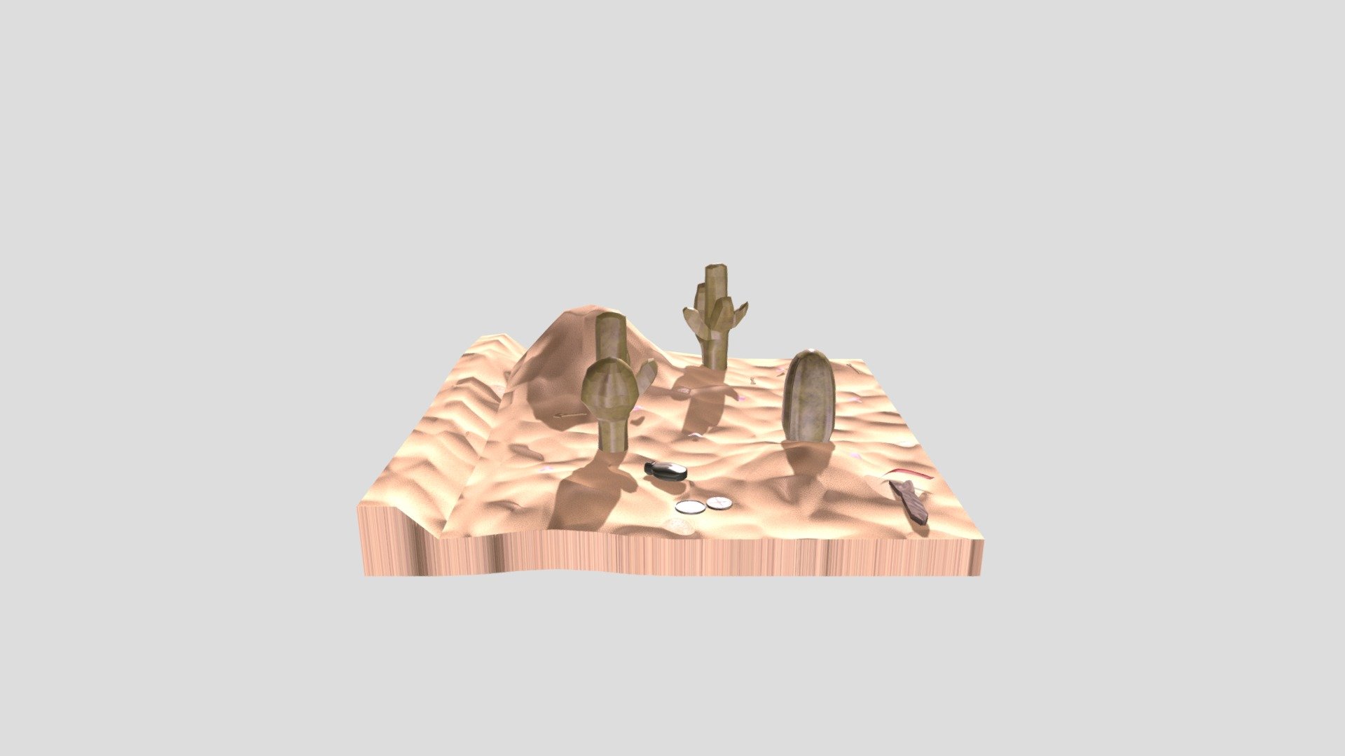 Desert Diorama - Download Free 3D model by purplepages (@purpleavenue ...