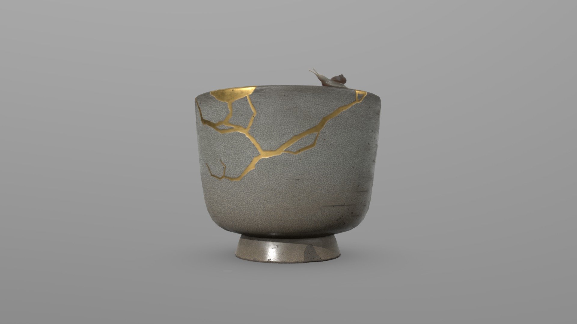 Kintsugi bowl - 3D model by panrichi [3bac9a1] - Sketchfab