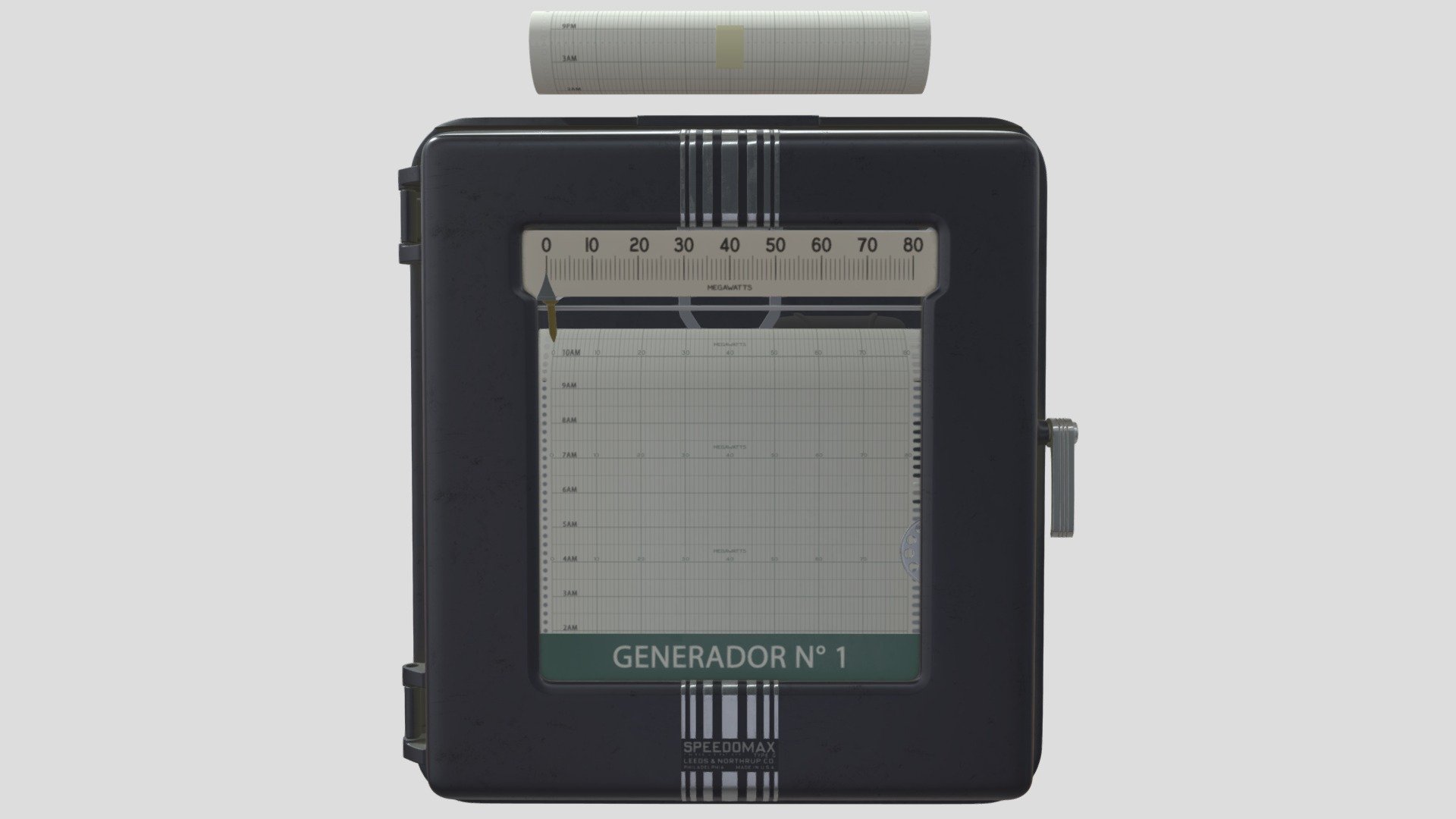 Leeds and Northrup CO Speedomax Chart Recorder - 3D model by Leonardo ...