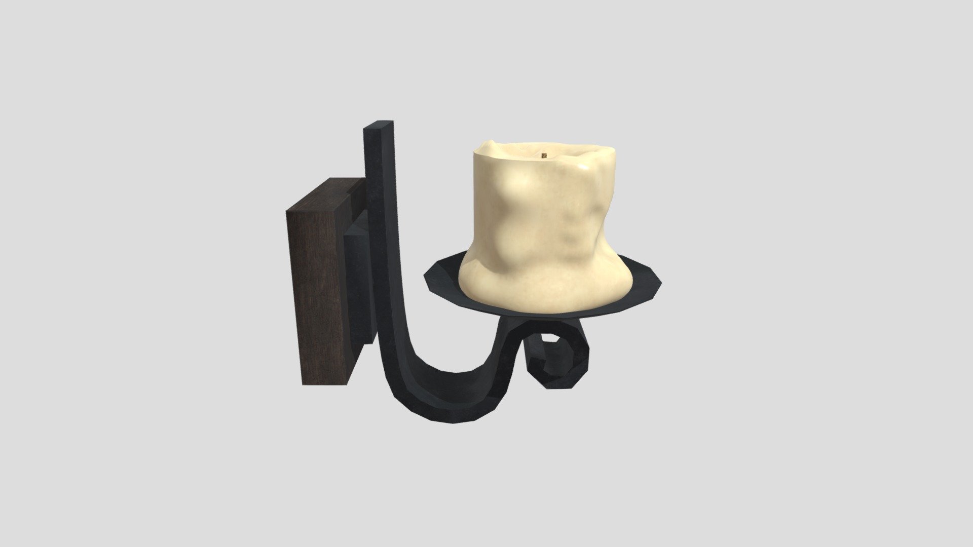 Wall Mounted candle holder - 3D model by Luke (@LooseKaboose) [3bb4232 ...