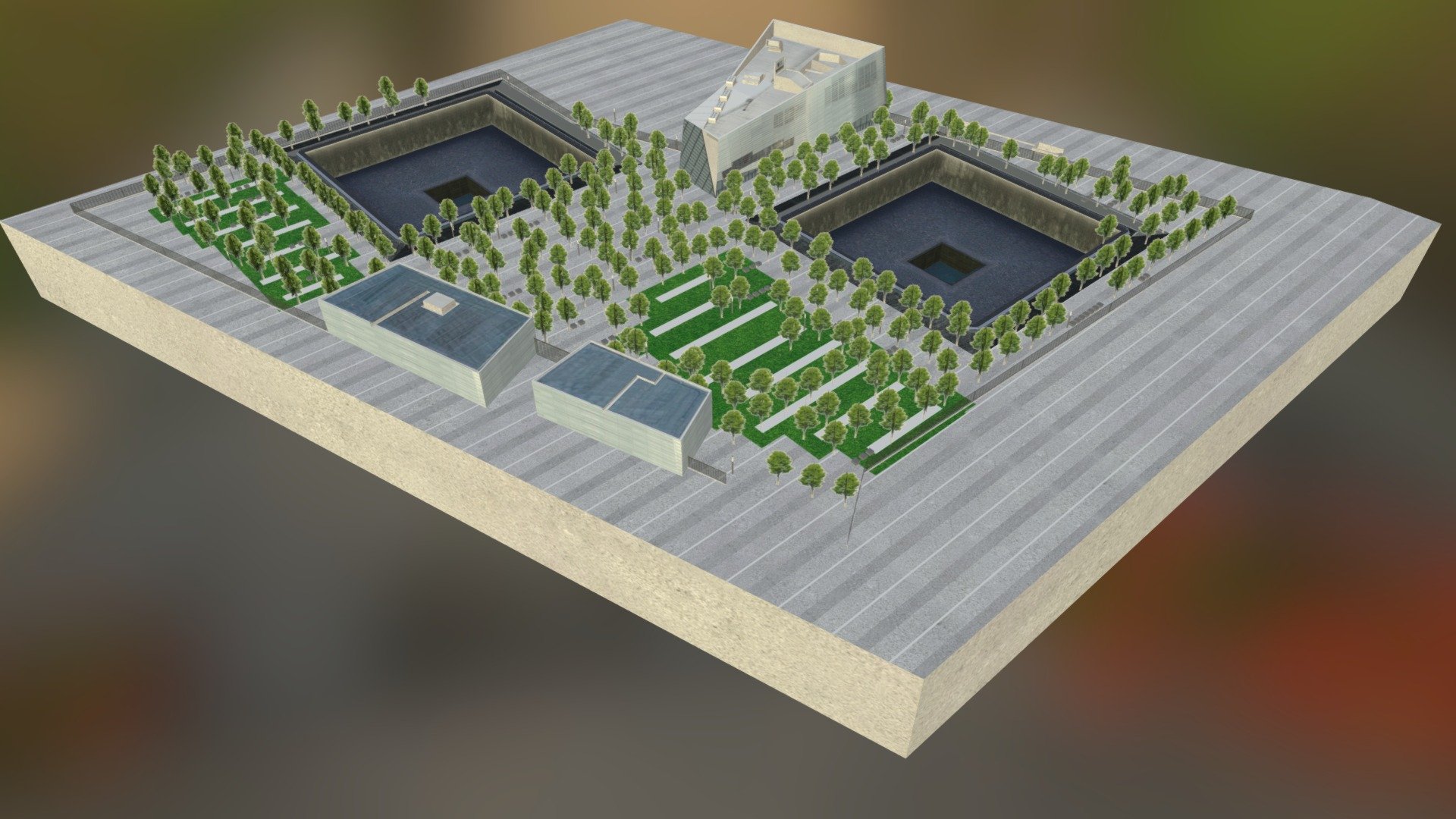 National September 11 Memorial & Museum - 3D model by nuralam018 ...